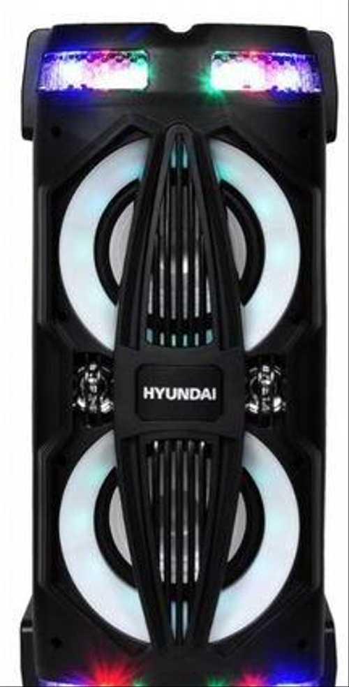 Минисистема Hyundai H-MAC200 черный 45Вт/FM/USB/BT