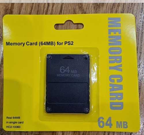 Карта памяти sony ps2 memory card 64mb