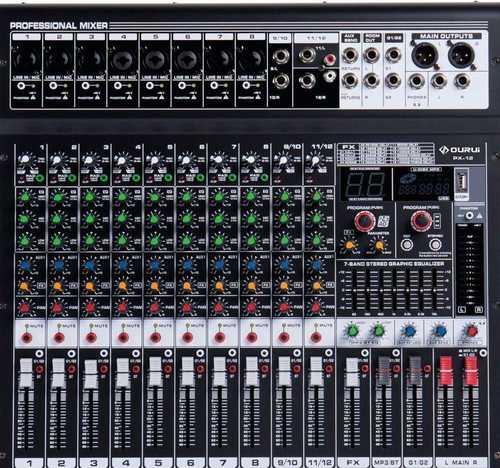 PX-12 Микшерный пульт, 12 каналов, LAudio