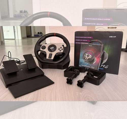 Игровой руль dexp wheelman pro 900 градусов