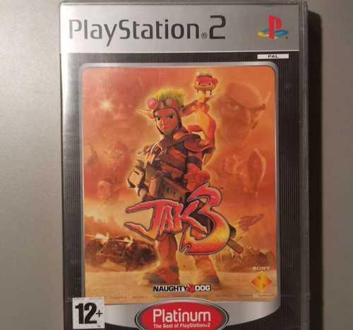 Диск ps2 "Jak 3" Platinum, лицензия запечатанная