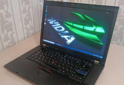 15.6" Lenovo THINKPAD T520, 750 ГБ, Core i7-2640M, RAM 4 ГБ, NVS 4200M 1 ГБ