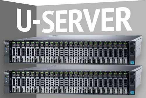 Сервер Dell R730XD 24SFF 2*2699v3 128Gb H730p 2*75