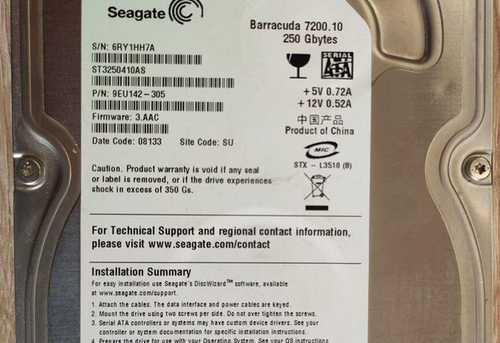 Жесткий диск для компьютера Seagate 250GB