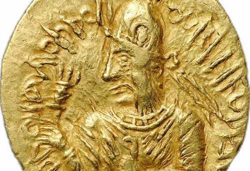 Золотая Монета Динар 151-190 nana Хувишка I Кушанс