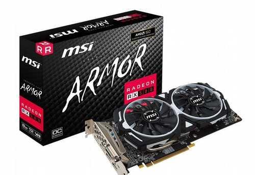 Б/У Видеокарта MSI Radeon RX 580 armor 8G OC RX 58