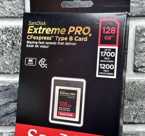 SanDisk Extreme Pro CFexpress Type B Card 128 Gb