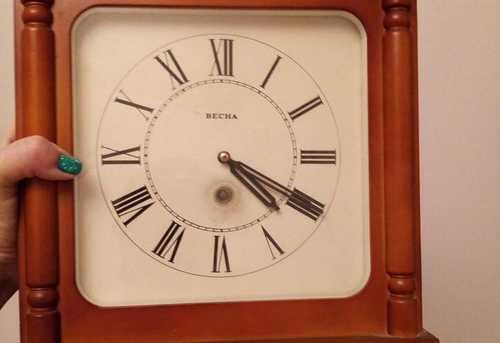 Часы настенные механические винтаж СССР весна