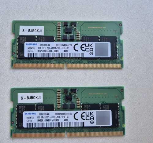 DDR5 4800 мгц, 16 Gb, sodimm, samsung