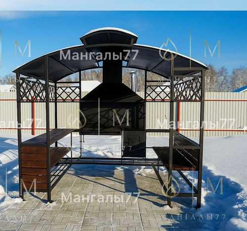 Мангал в стиле лофт
