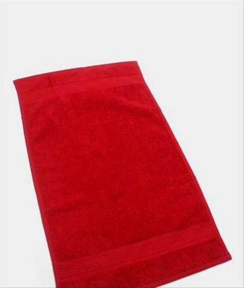 Полотенце красное, махровое 40*70, плотность 460г