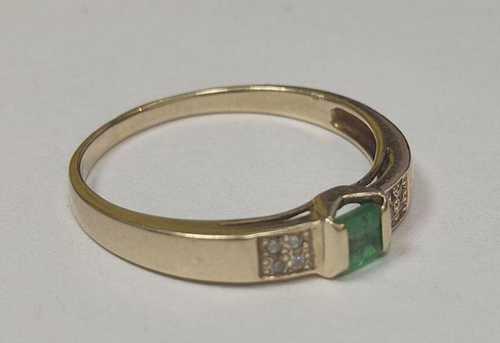 Кольцо золотое с камнем 585 18.5 р-р (Бекетова 18)