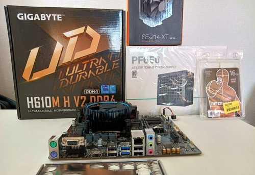 Комплект i3 12100F + Gigabyte H610M V2 / обмен