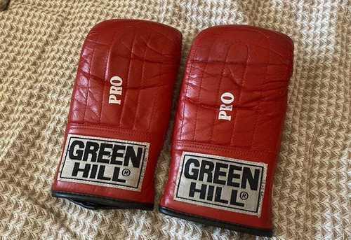 Боксерские перчатки green hill pro размерM