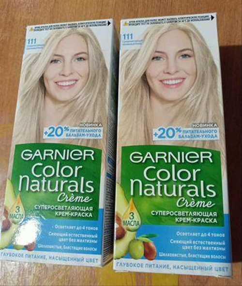 Garnier color naturals платиновый блонд