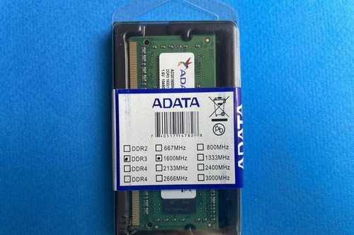 DDR3 8GB 1600 Mhz adata sodimm Новая с Гарантией