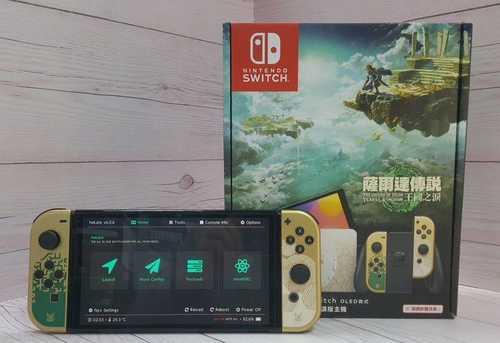 Nintendo Switch Oled Zelda Edition + Чип + 256Gb