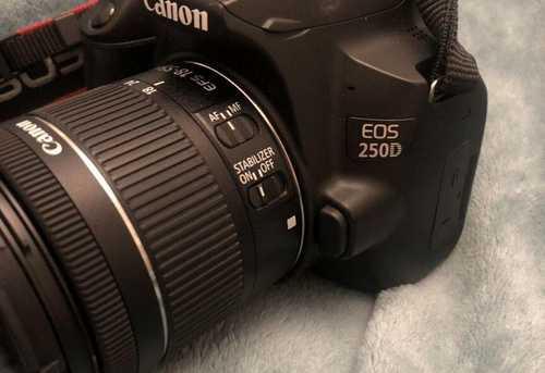 Зеркальный фотоаппарат canon eos 250d