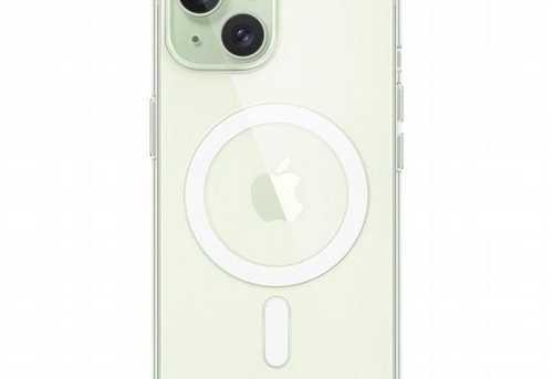 Чехол для iPhone 15 Plus Clear case с MagSafe (пр