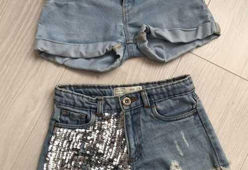 Джинсовые шорты Zara 110-116