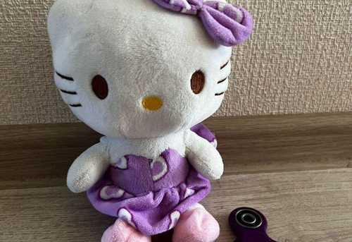 Мягкая игрушка Hello Kitty и спиннер в подарок