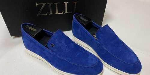 Лоферы Zilli синие