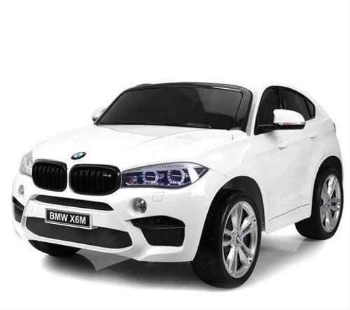 Детский электромобиль Barty белый BMW X6M JJ2168