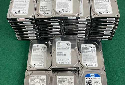 3.5" Жесткие диски 250 Гб Wd / Seagate - 91 штука