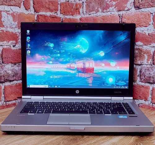 HP EliteBook i5 8gb HD14" SSD для учебы Ноутбук