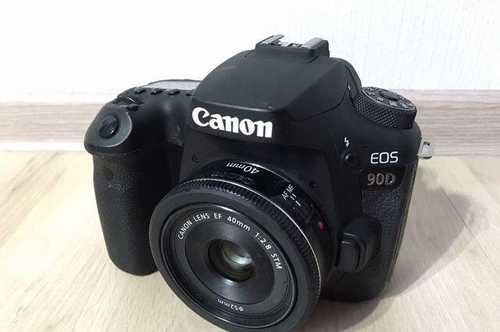 Canon EOS 90D + 40mm STM (пробег 3тк) гарантия рст