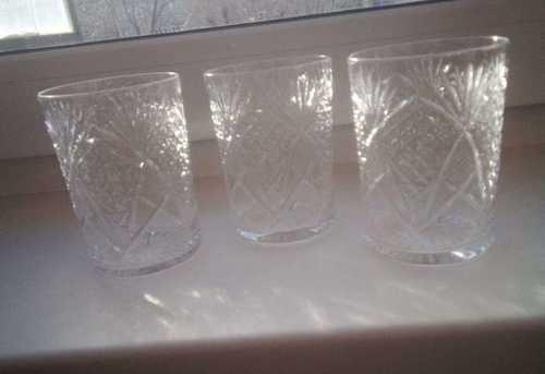 Хрустальные стаканы СССР супер тонкие
