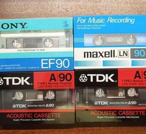 Аудиокассеты sony TDK maxell (читайте описание)