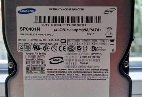 HDD Samsung 40GB SP0401N