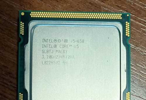 Процессор intel Core i5 650 + куллер