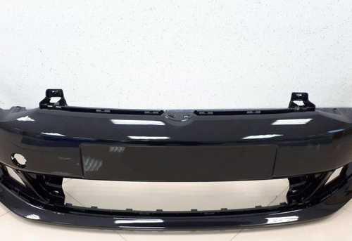 Бампер перед VW polo 2010 - 2015 черный