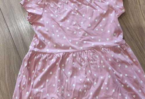 Хлопковое платье hm на девочку 110-116