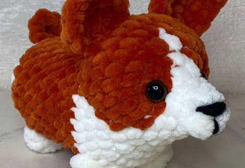Собачка корги игрушка амигуруми