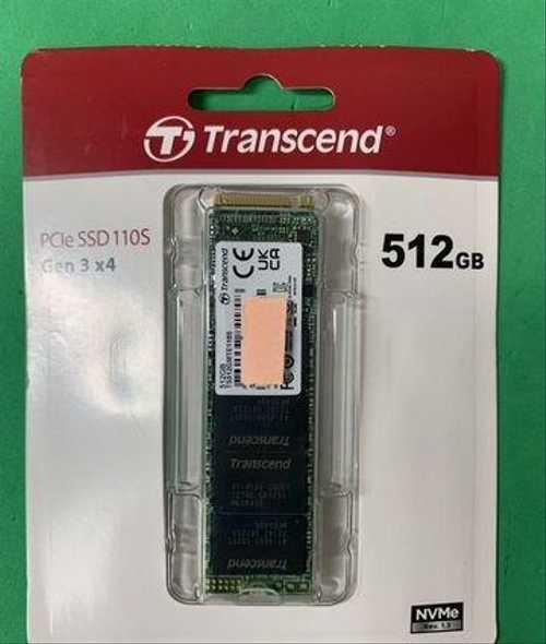 Transcend SSD110S 512gb TS512gmte110, NEW нал/без
