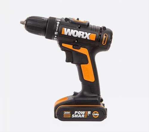 Дрель-шуруповерт аккумуляторная worx WX101.1