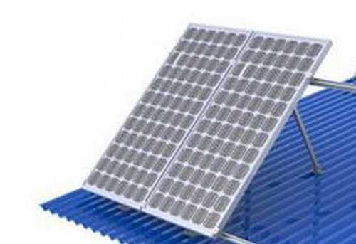 Комплект крепления для 2-х солнечных модулей с угл