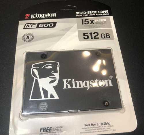 SSD Kingston 512gb новые