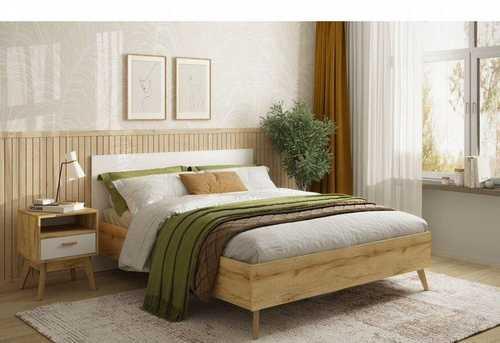 Кровать Нордик 180 Wood White