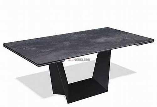 Стол обеденный Kenner KM1600 черный/керамика черна