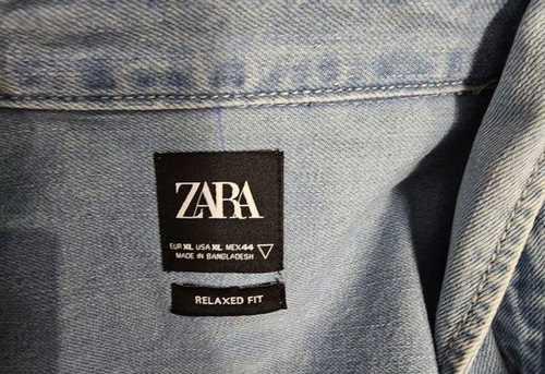 Рубашка мужская джинсовая zara