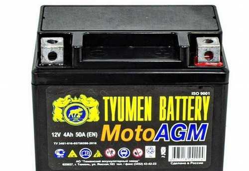 Доставка акб для скутера 4Ah Tyumen AGM
