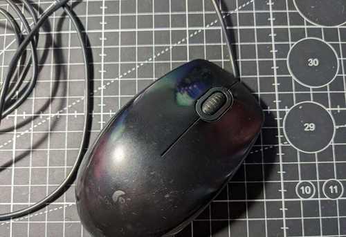 Проводная мышь Logitech B100