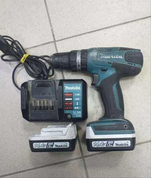 Аккумуляторная дрель шуруповерт makita h347d