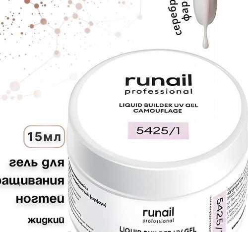 RuNail Камуфлирующий гель, 15мл №5425/1