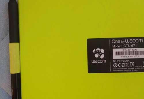 Графический планшет Wacom One CTL-671