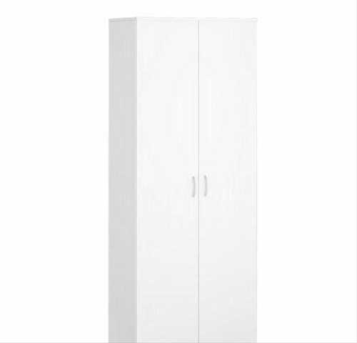 Шкаф белый комбинированный 2х дверный